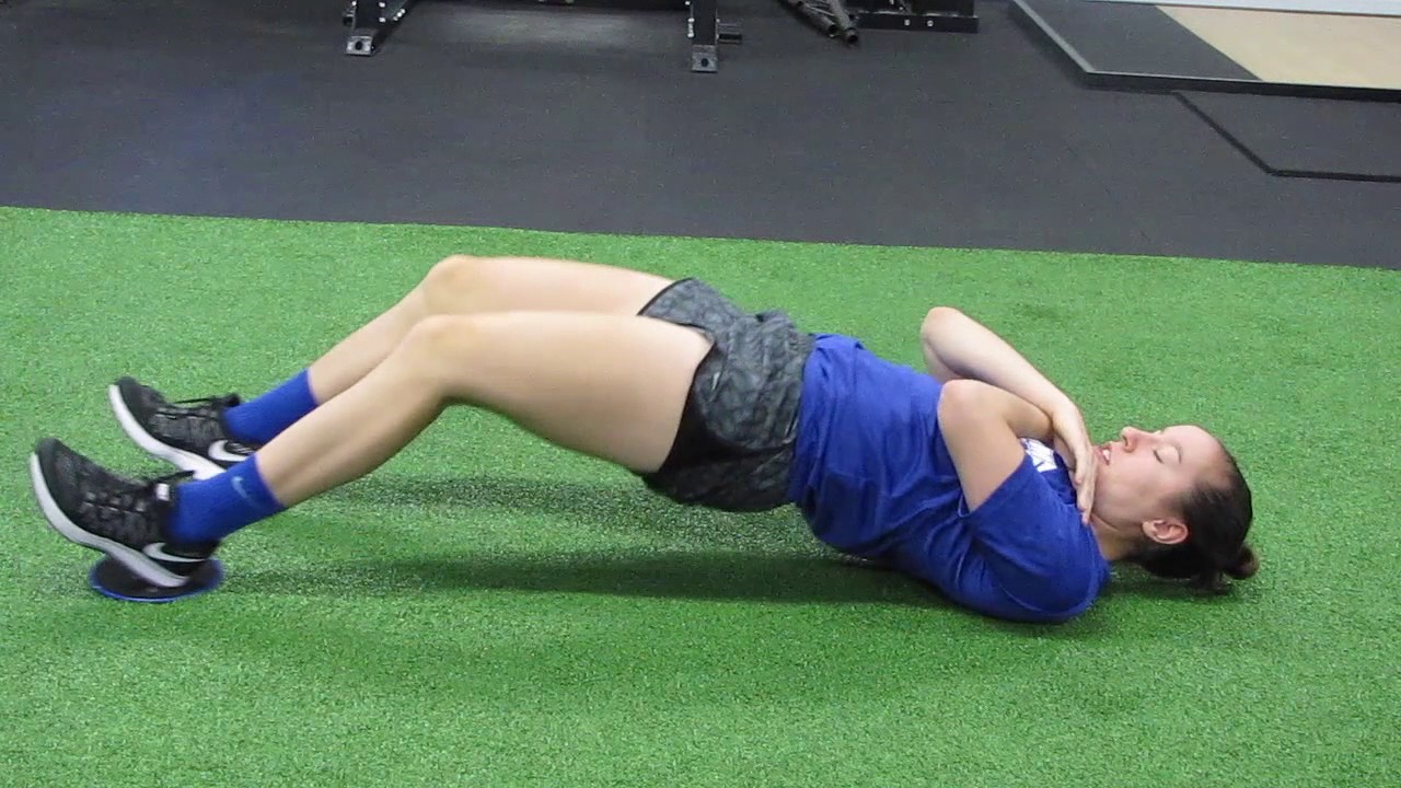 Slider Hamstring Curl Youtube