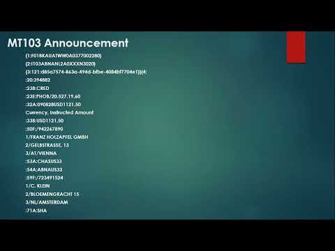 Swift Mt 103 Announcement Message Example 2 Youtube
