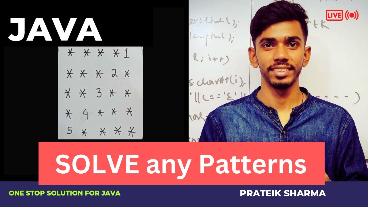 Patterns In Java Computer Class 10 Icse Isc Java Programming Youtube