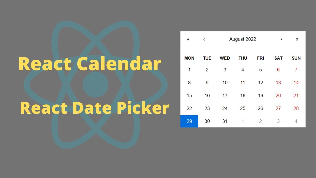 React Calendar React Date Picker How To Format Date In React Js