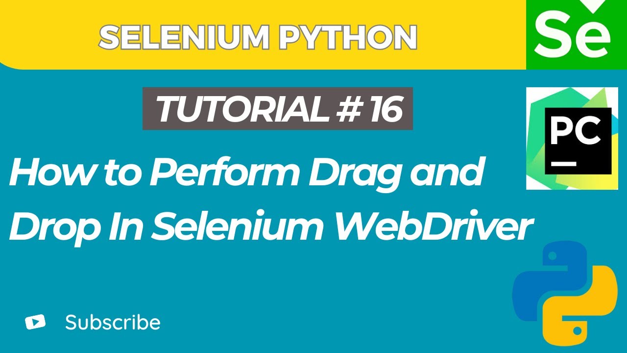 Selenium Webdriver With Python Tutorial 16 How To Perform Drag And