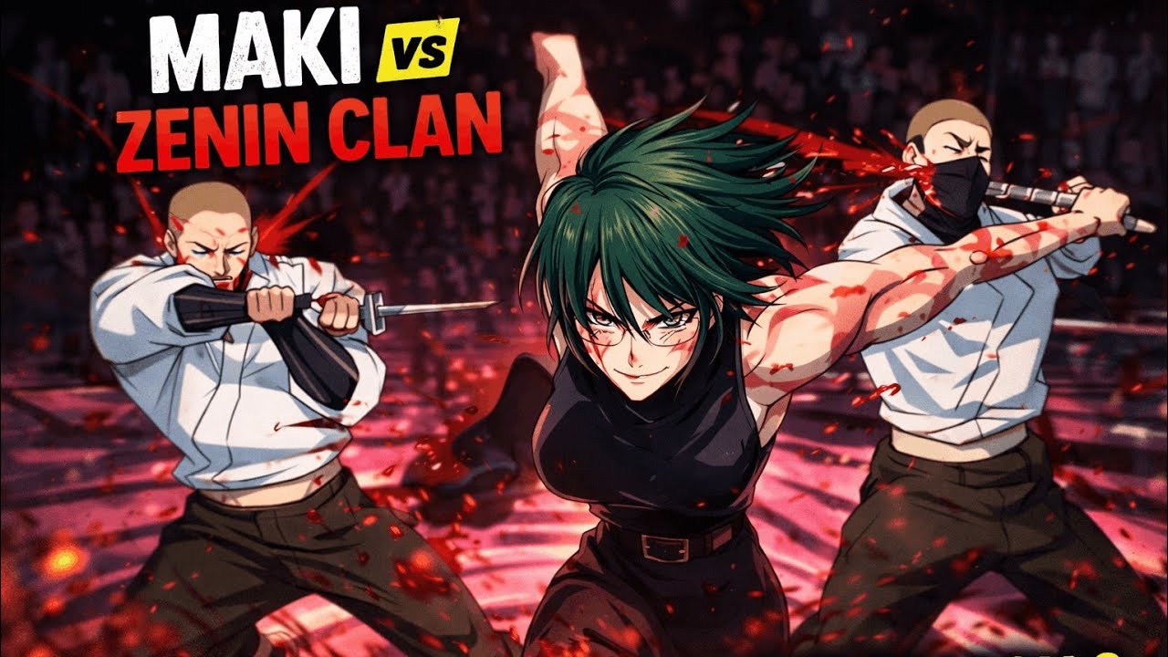 Jjk Season 3 Episode 4 Maki Vs Zenin Clan Brutal Fight Scene Youtube