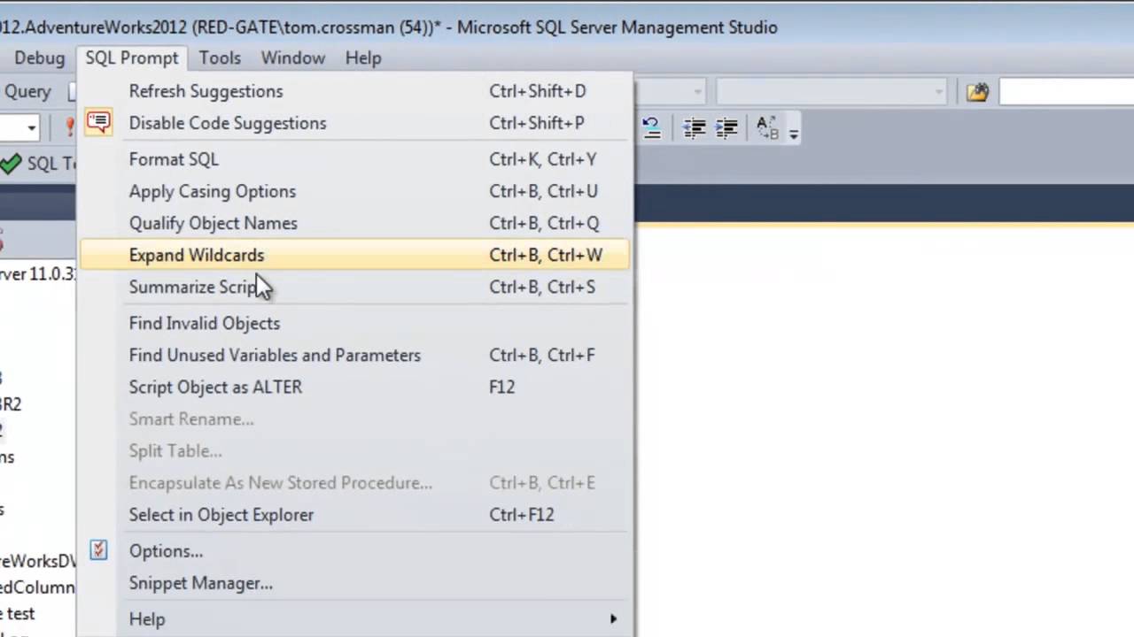 Sql Prompt Tips Redgate Youtube