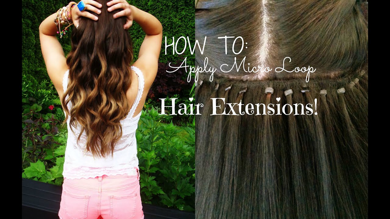 How To Apply Micro Loop Hair Extensions Youtube