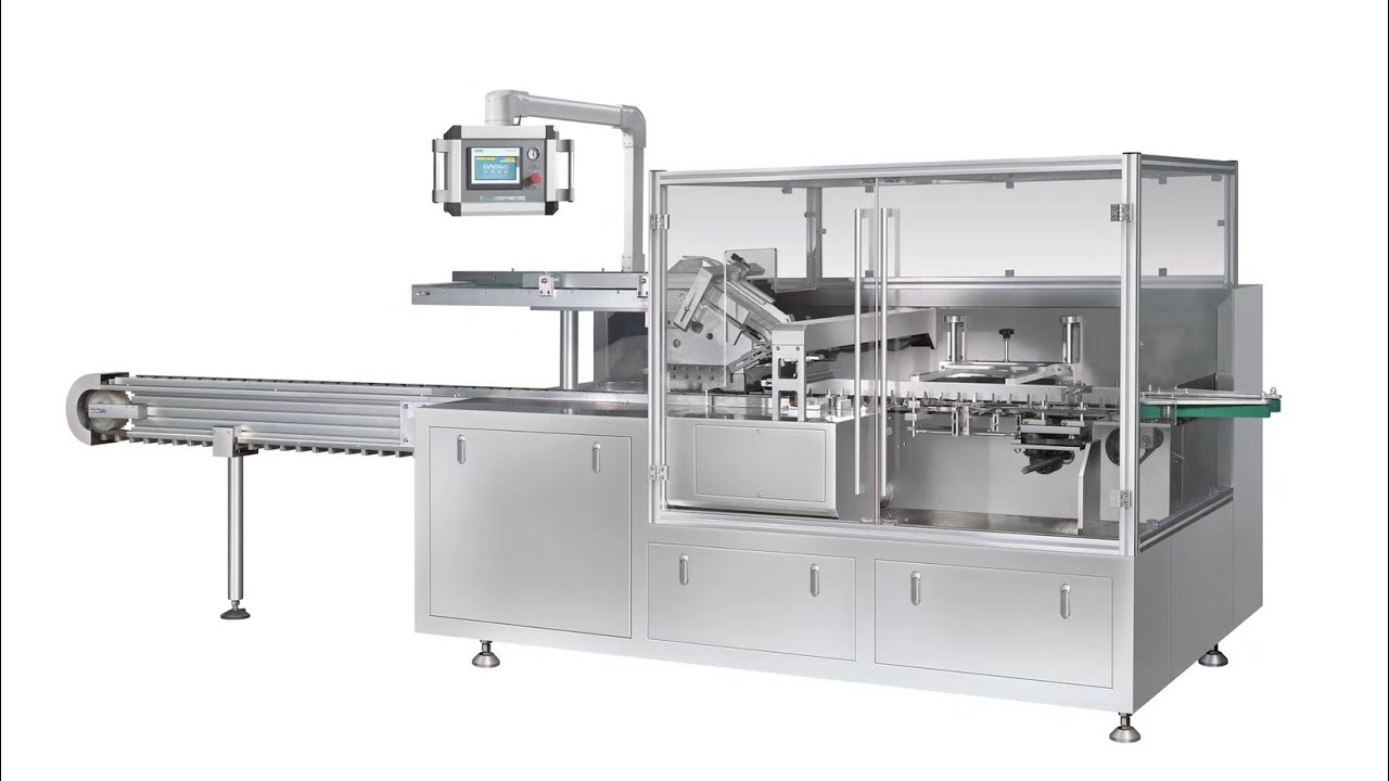 Labeling Machine Cartoning Machine Production Line Youtube