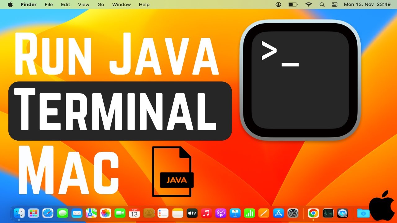 How To Run Java Program In Terminal In Mac Macos Youtube
