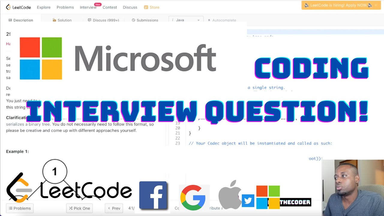 Microsoft Coding Interview Question Plus One Leetcode Youtube