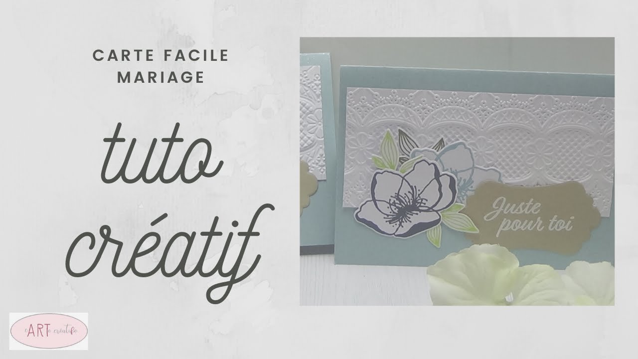 Tuto Créatif Carte De Mariage Facile Youtube