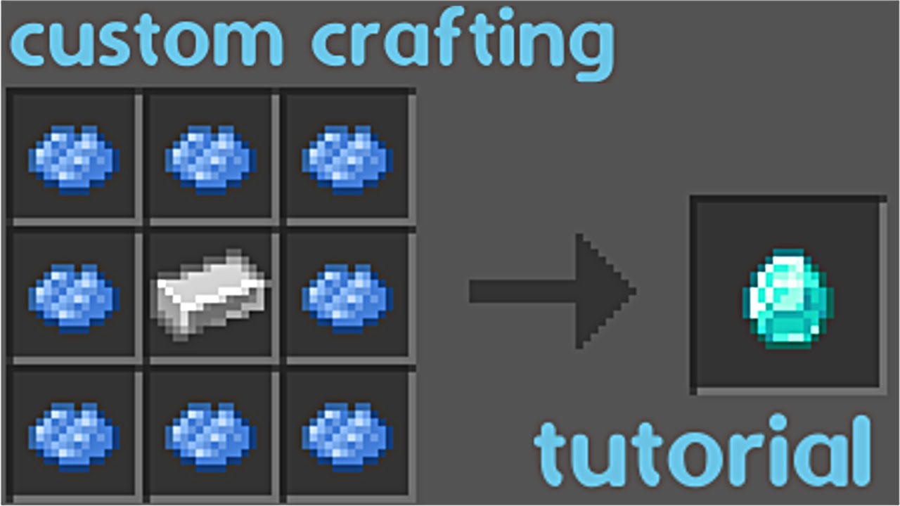 How To Make Custom Crafting Recipes In Minecraft Datapack Youtube