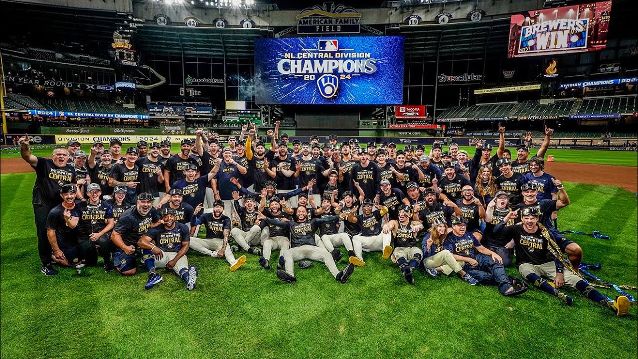 Milwaukee Brewers Are 2024 Nl Central Champs Youtube
