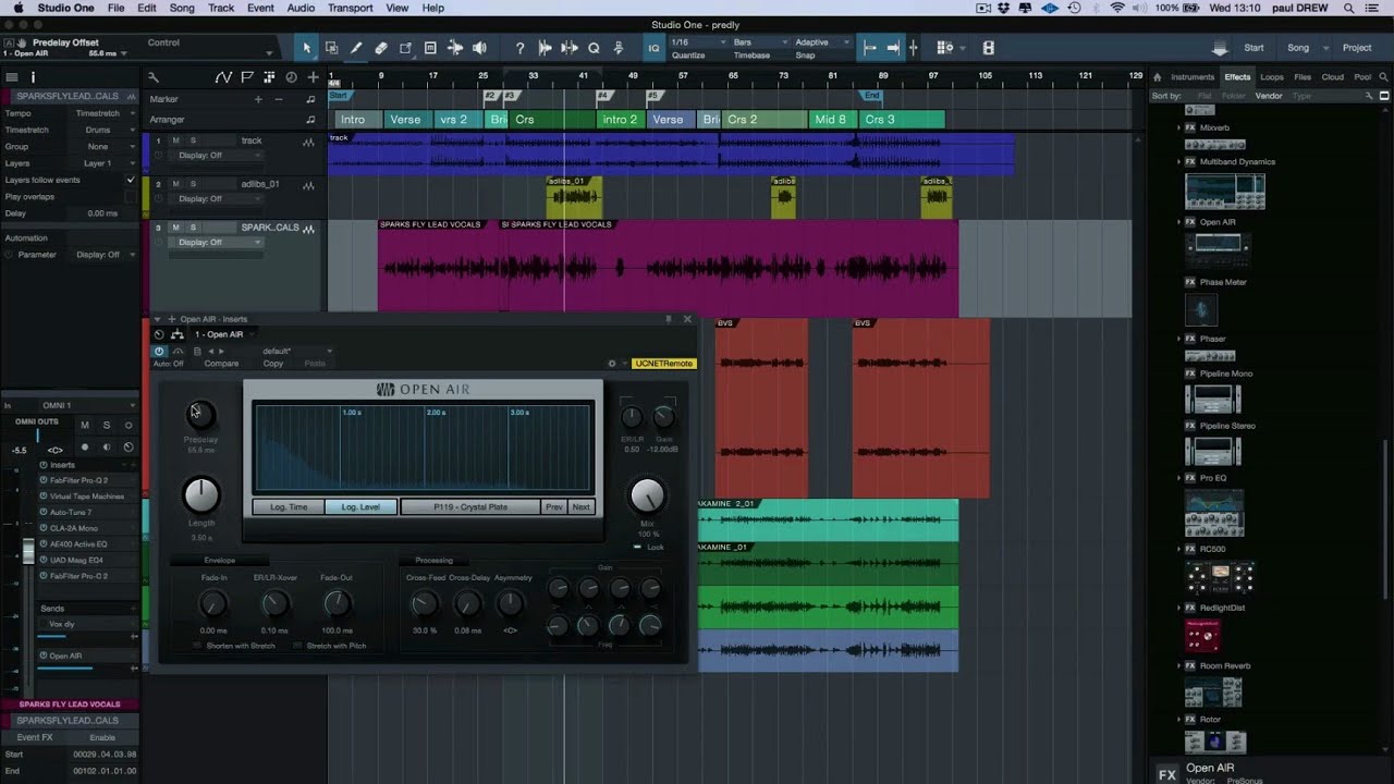 Get Pro Sounding Reverbs Using Stock Plugins In Studio One Youtube