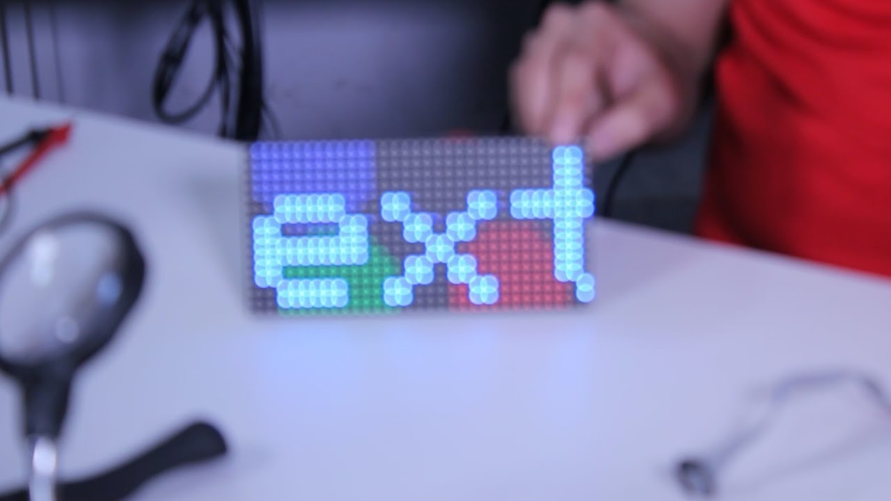 Showcase 16x32 Rgb Led Matrix Panel Youtube