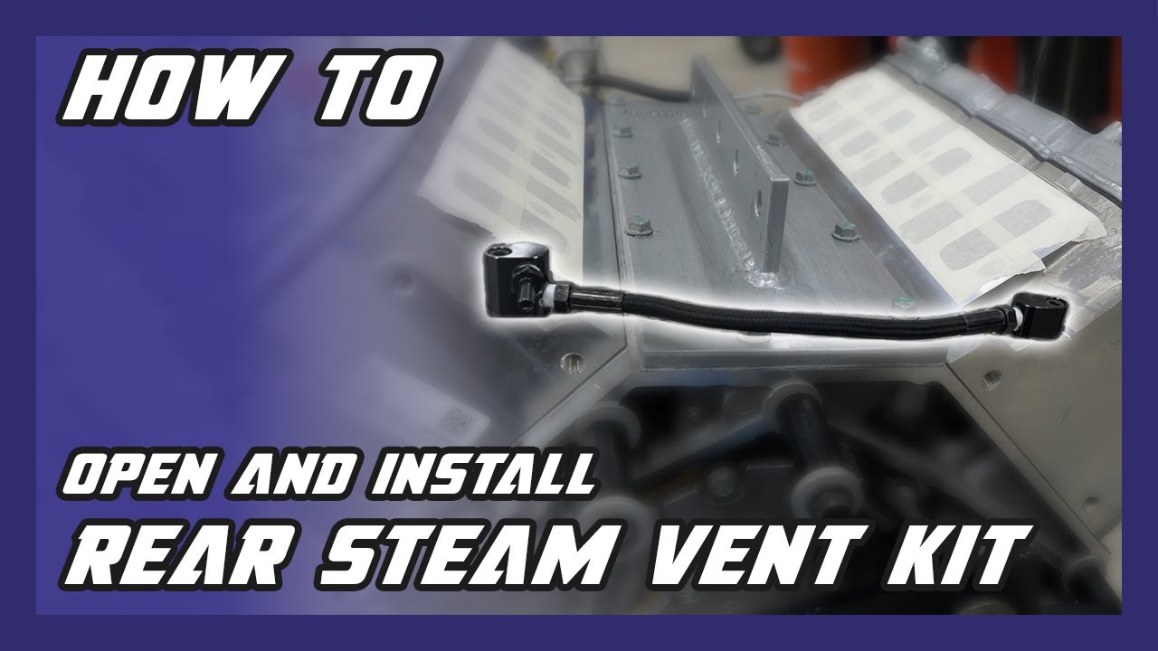 How To Open Rear Steam Vent Ports On Ls Install Steam Port Kit Youtube