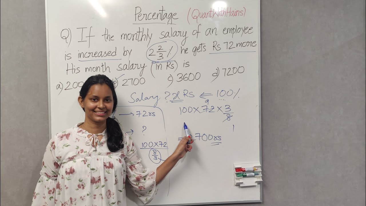 Percentage Problem Youtube