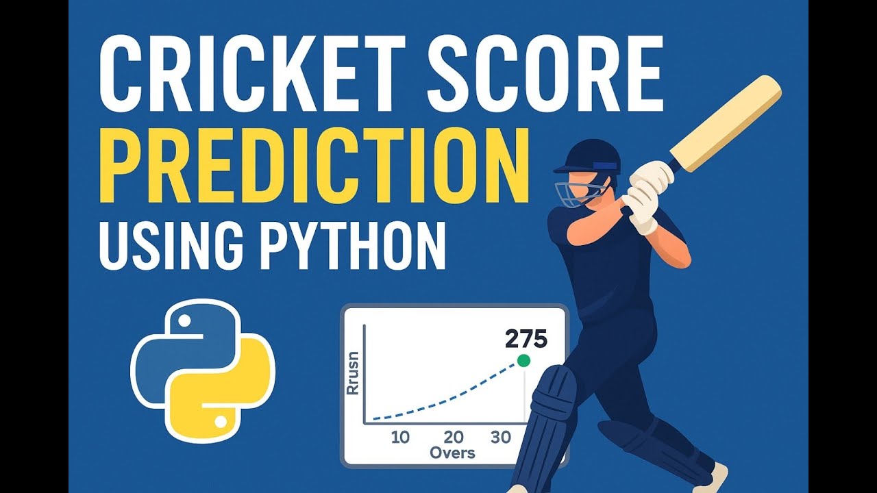 How To Build A Cricket Score Prediction System Using Python Youtube