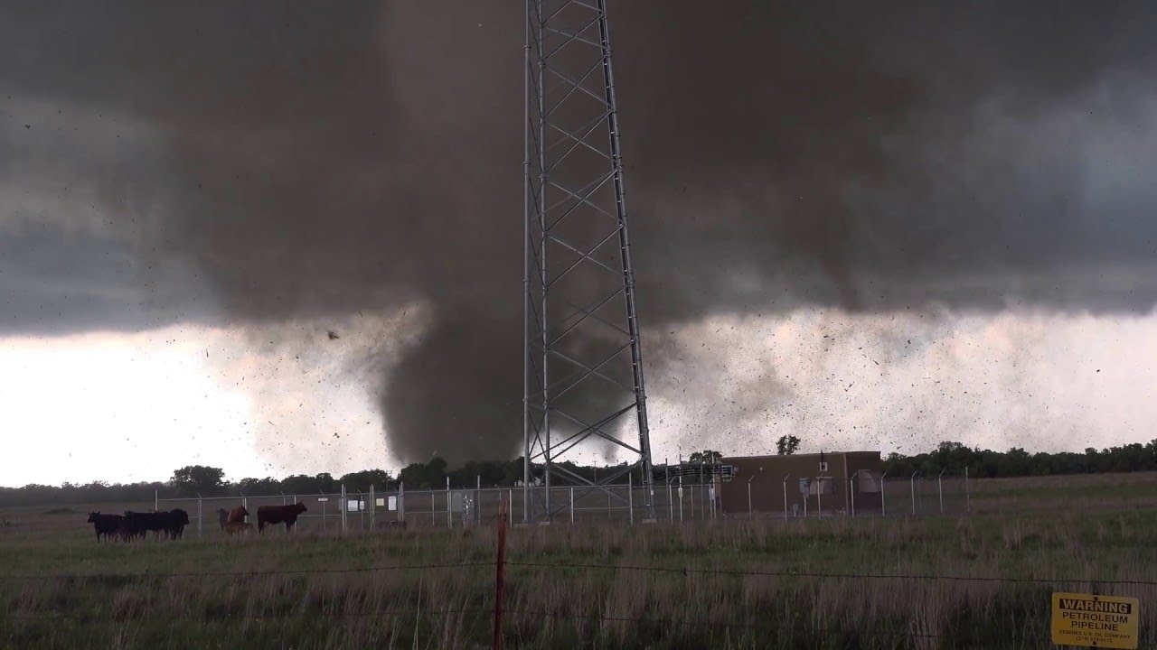 Violent Ef4 Tornado Katie Elmore City Ok 09 May 16 4k Video 2