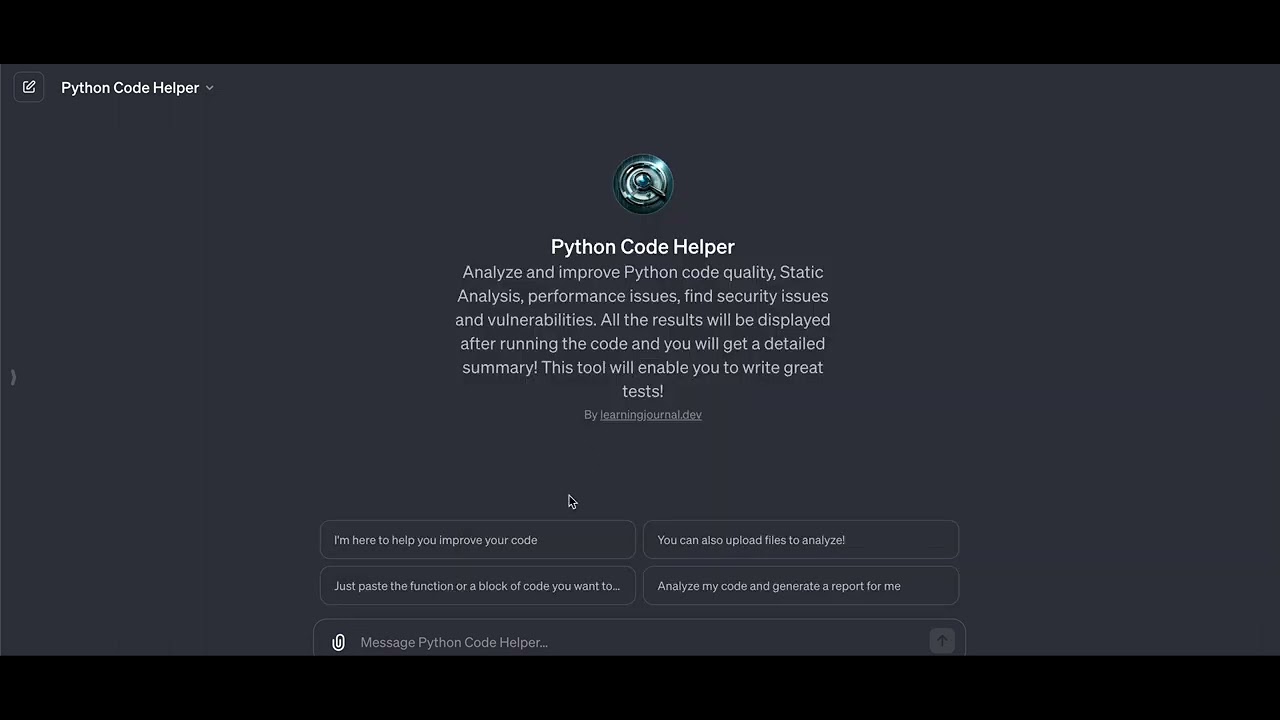 Python Code Helper Demo Youtube
