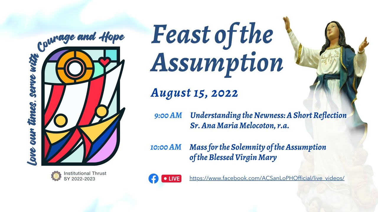 Celebration Of The Feast Of The Assumption 2022 Youtube