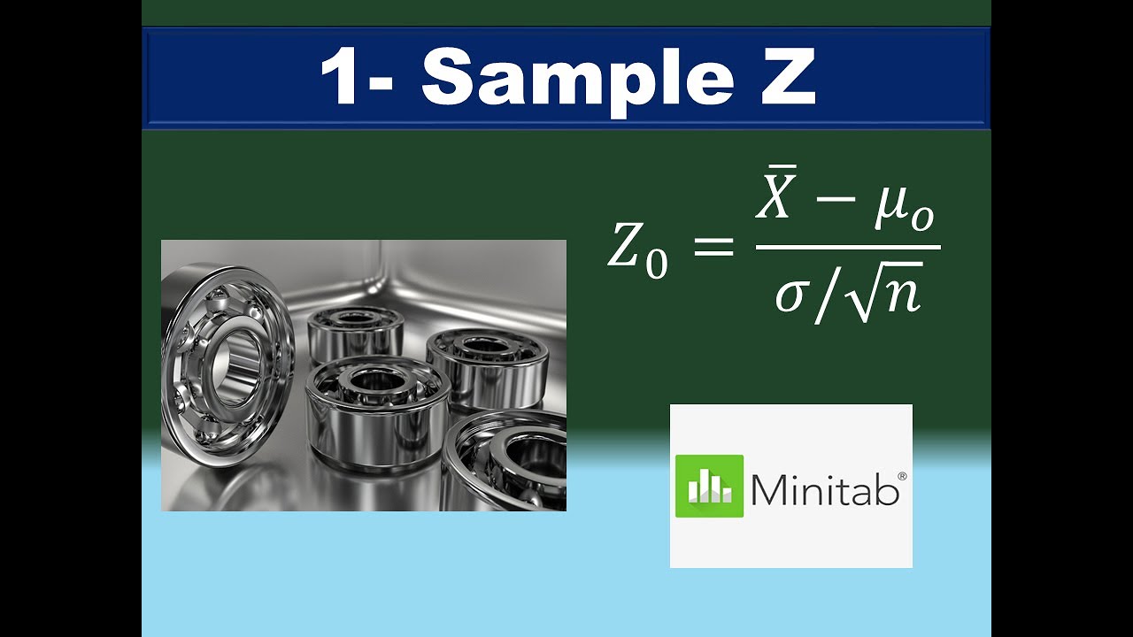 Hypothesis Testing Part 3 1 Sample Z Minitab Youtube