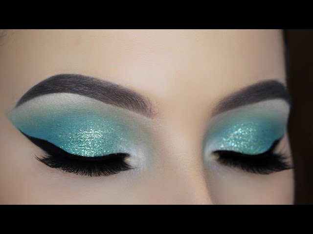Aqua Glitter Makeup Tutorial