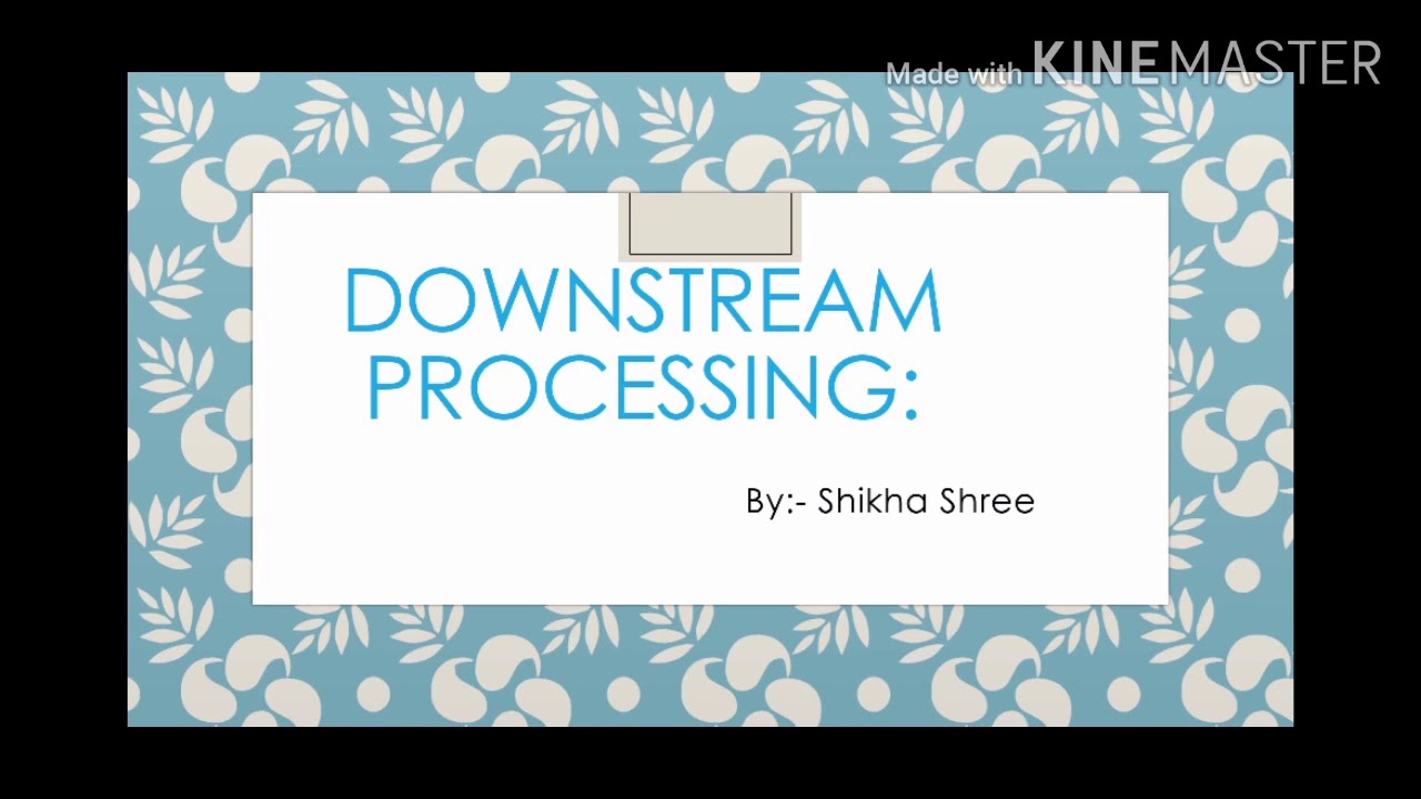 Downstream Processing Youtube