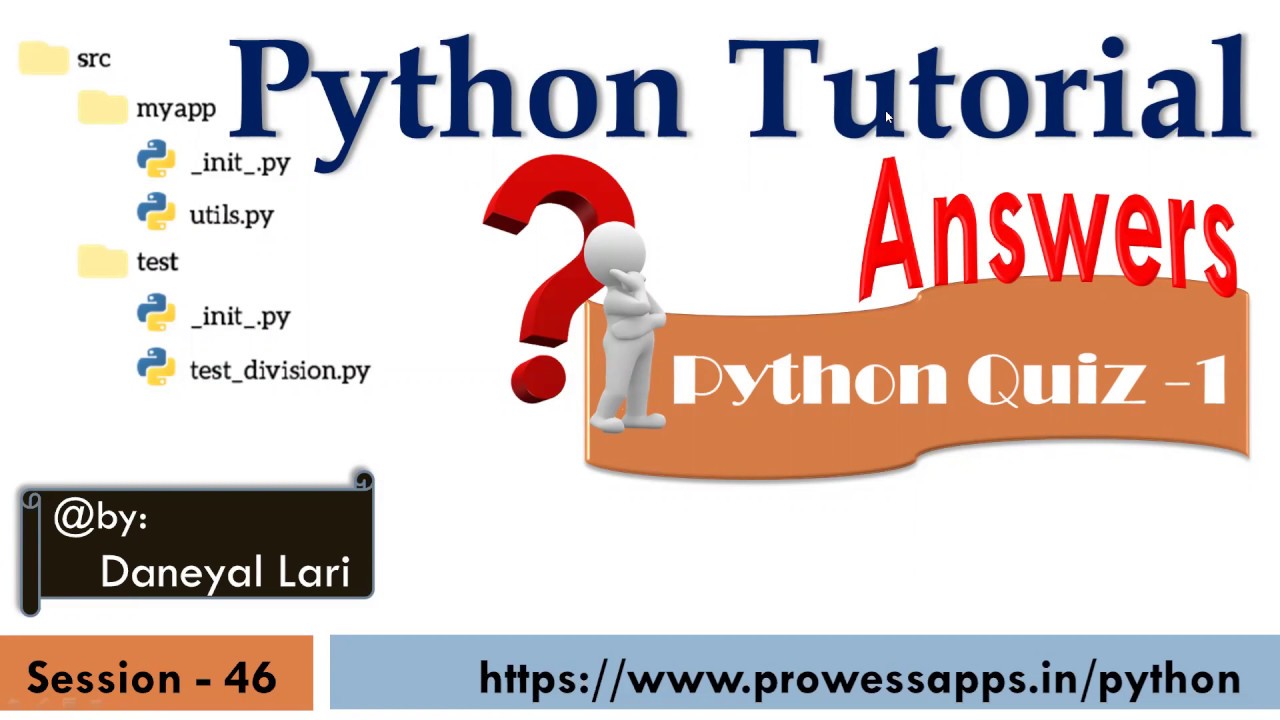 46 Python Tutorial For Beginners Python Quiz 1 Answers Youtube