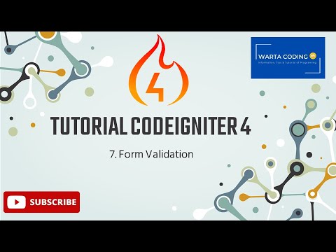 Tutorial Codeigniter 4 7 Form Validation Youtube