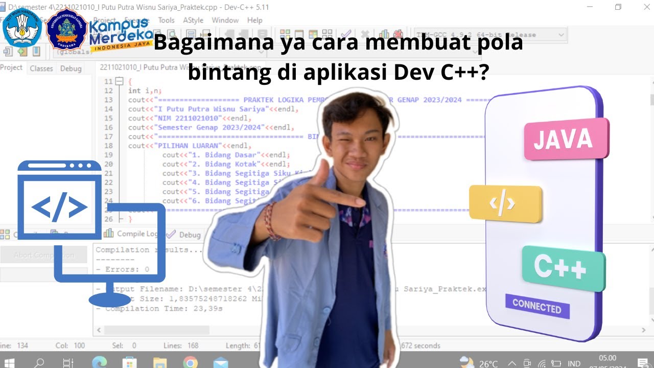 Praktek Dev C Youtube