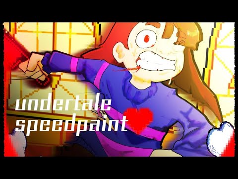 Undertale Genocide Frisk Speedpaint Youtube