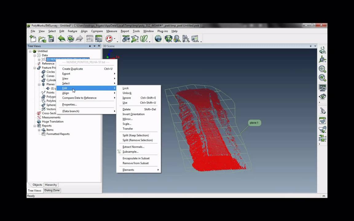 Tutorial Polyworks Cálculo De Volumes Youtube