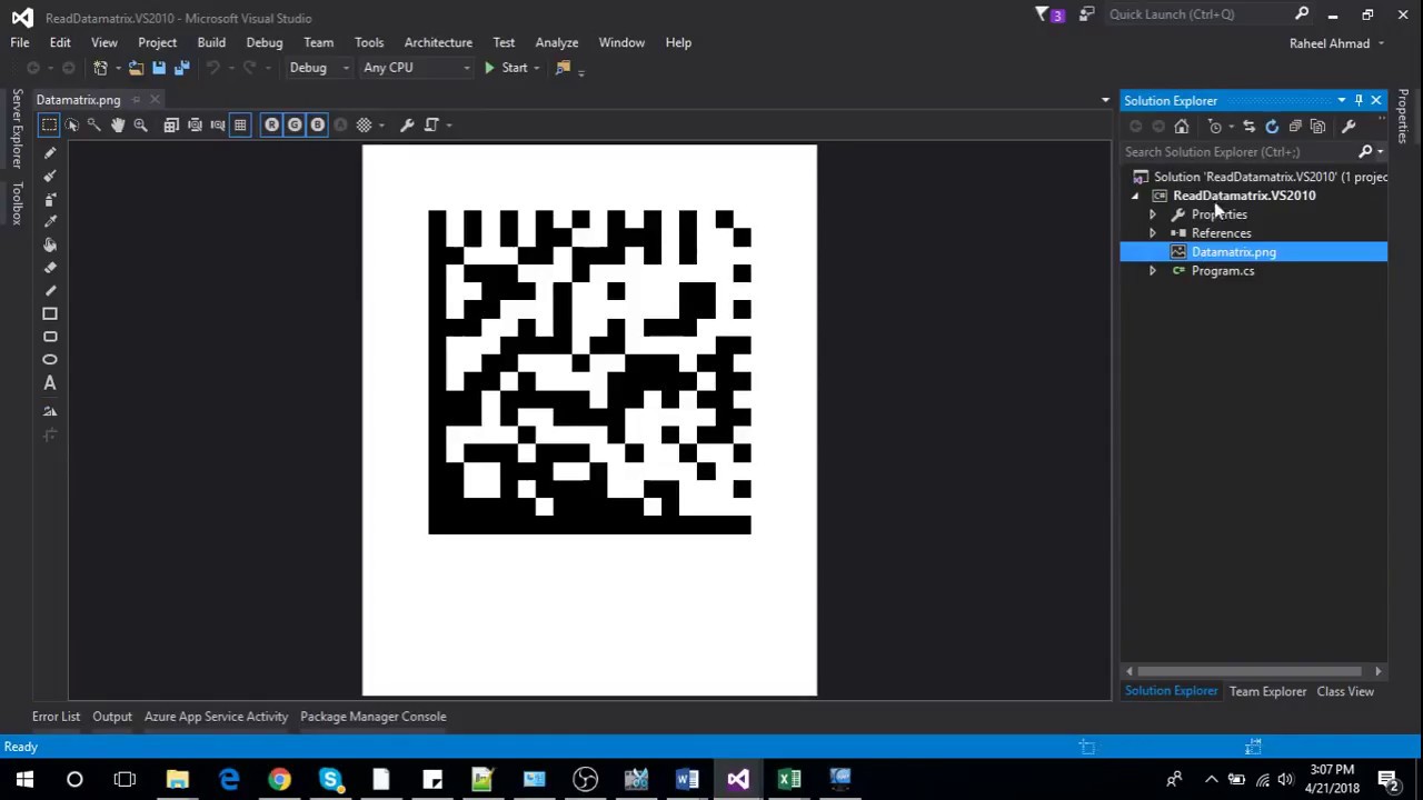 Decode Datamatrix In C With Bytescout Barcode Reader Sdk Youtube
