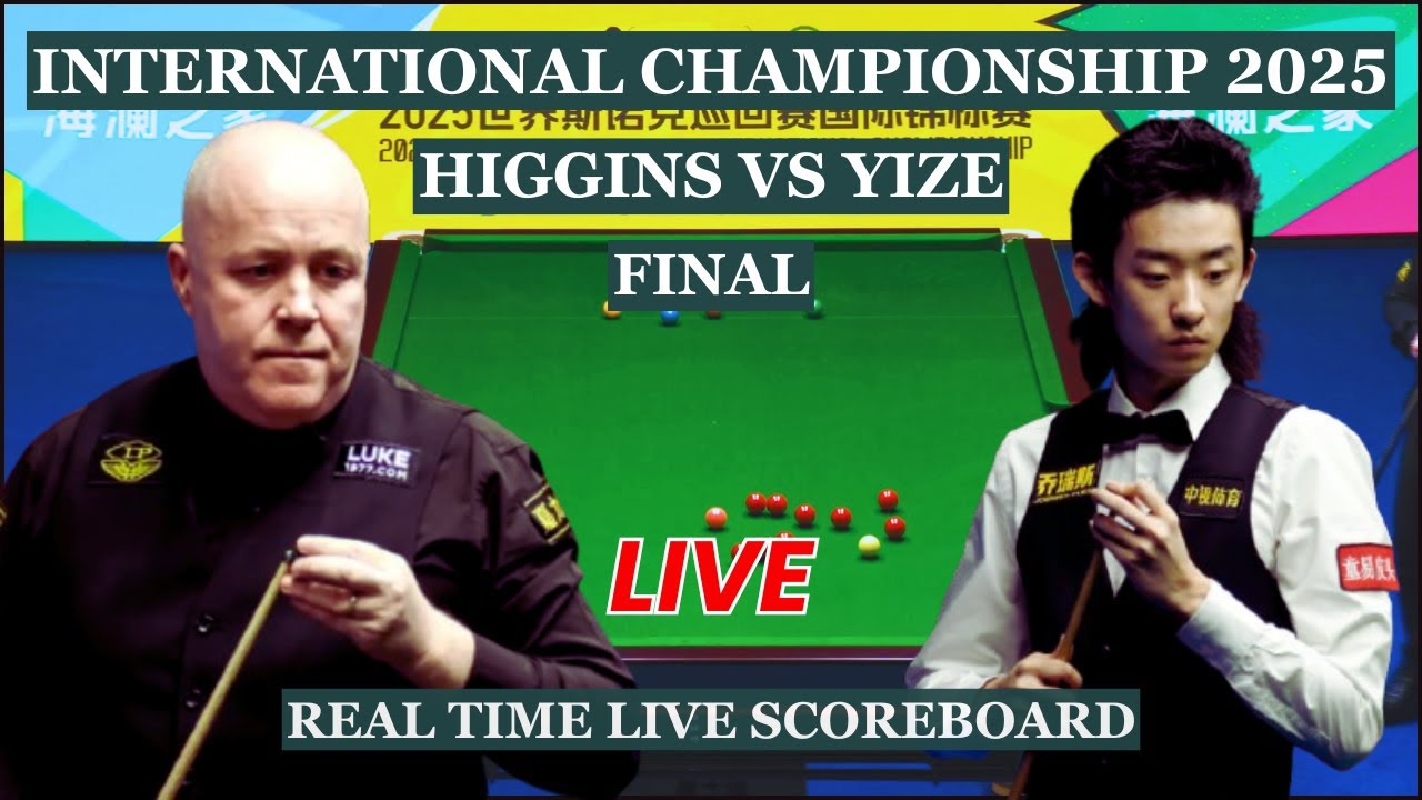 John Higgins Vs Wu Yize Live Scores International Championship
