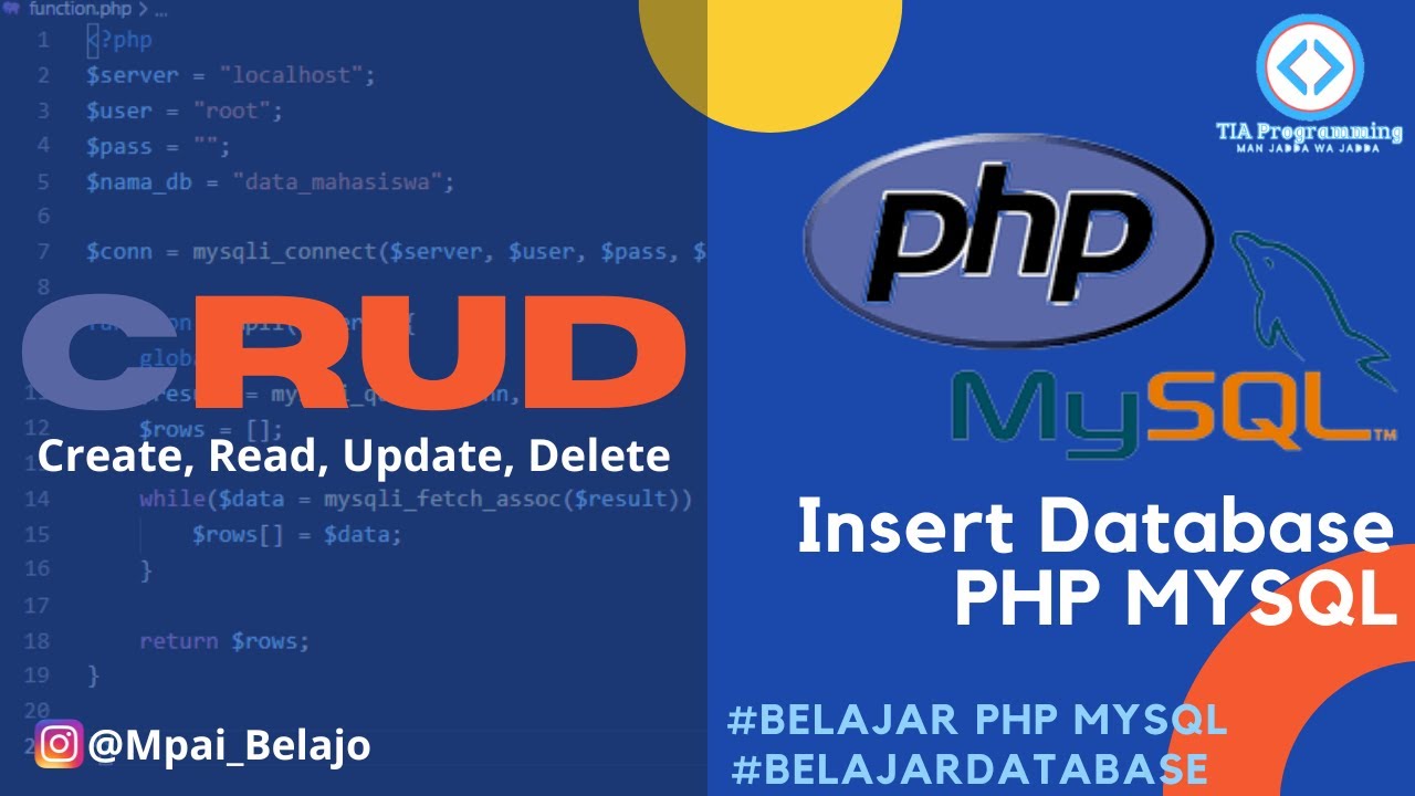 Cara Insert Data Kedalam Database Php Mysql Youtube