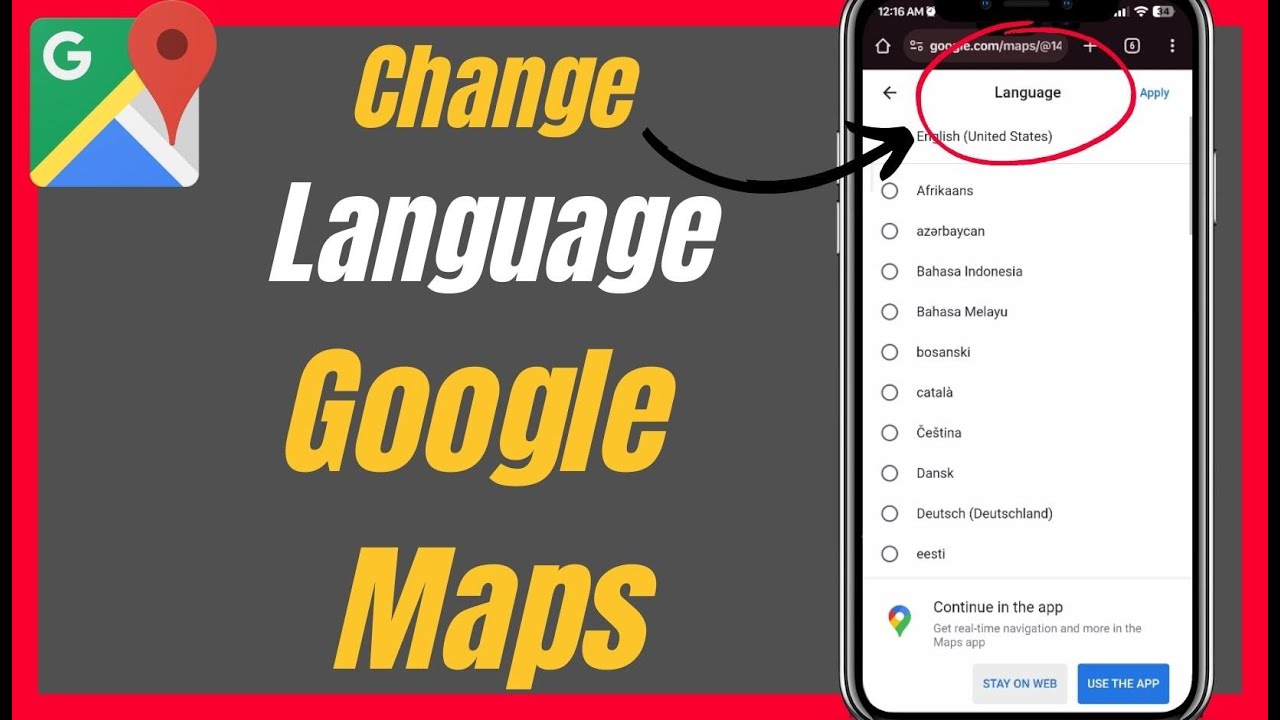 How To Change Language In Google Maps Complete Guide Youtube
