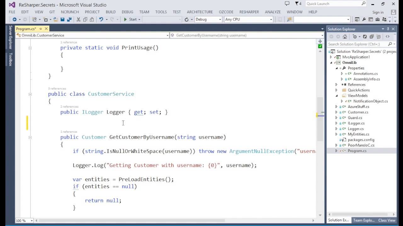 Resharper Secrets Youtube