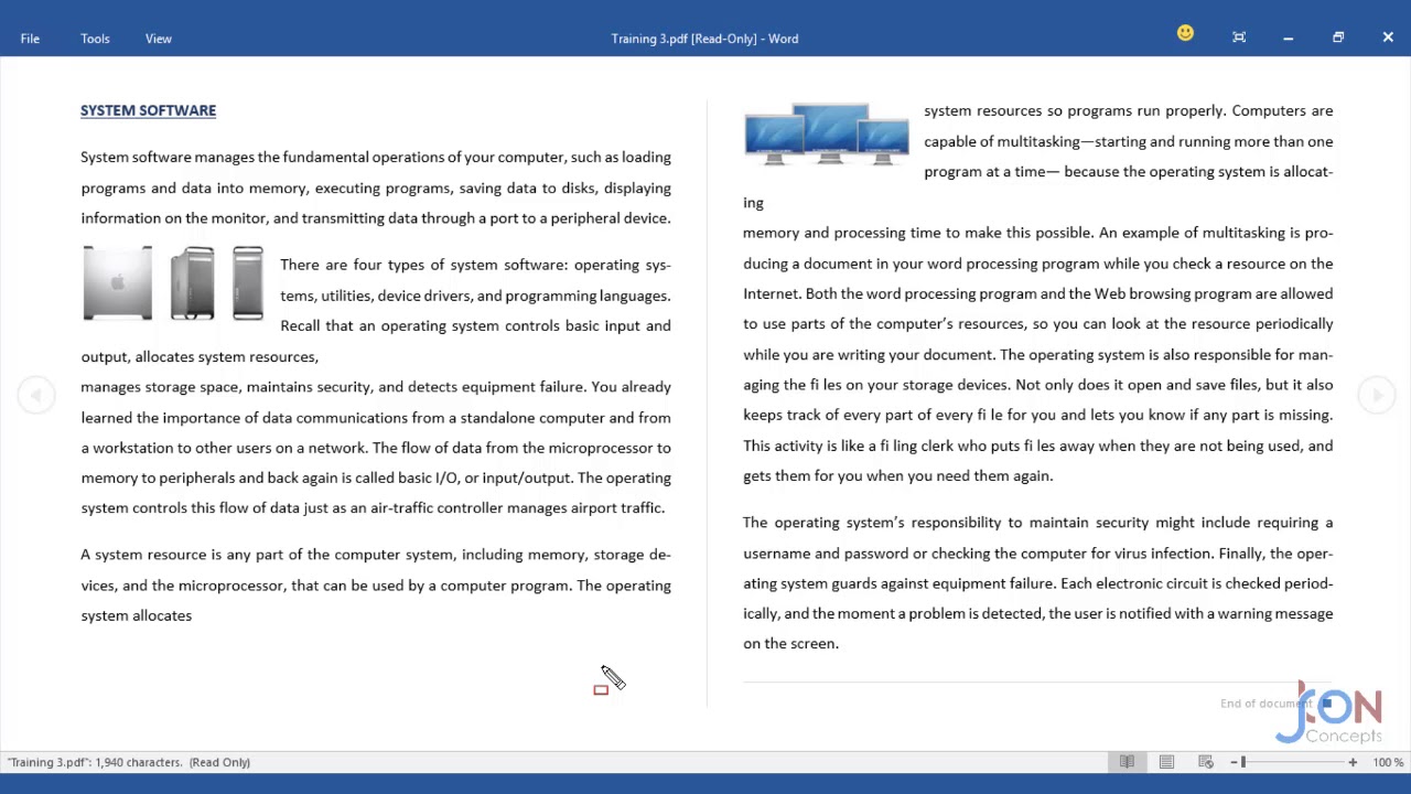 Microsoft Word Essentials Lesson 5 Working With Pdf Youtube