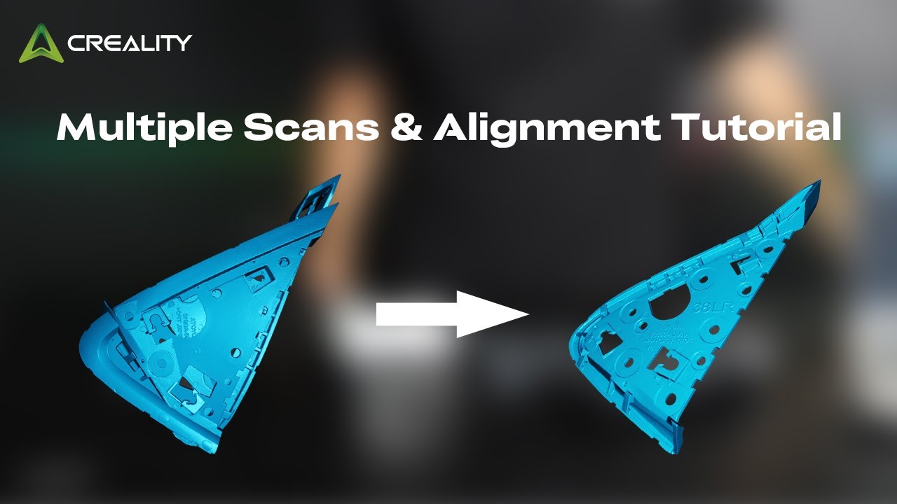 How To Align Multiple 3d Scans Crealityscan 4 Tutorial Youtube