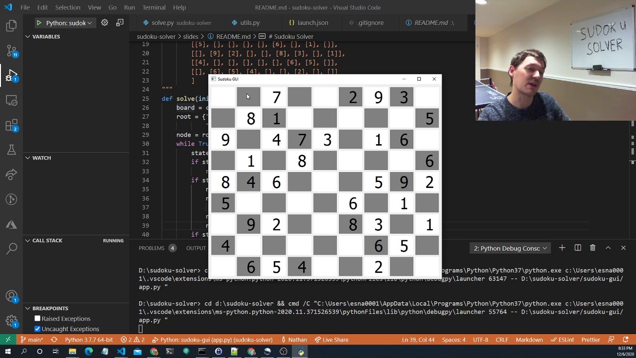 How To Solve Sudoku Puzzles Using Python Youtube