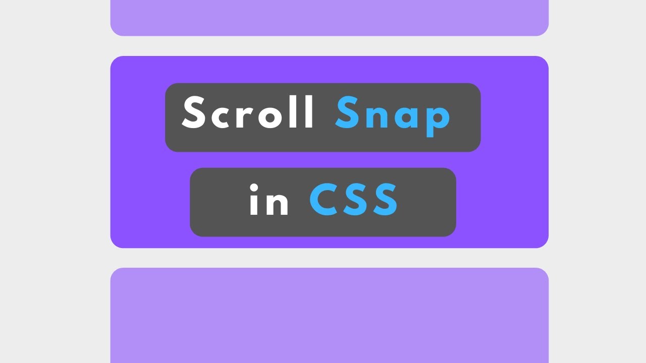 Scroll Snap Css Effect Full Page Scroll Effect Coding Ark Youtube