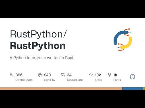 Github Rustpython Rustpython A Python Interpreter Written In Rust