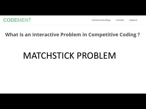 Interactive Problems In Competitive Coding Youtube