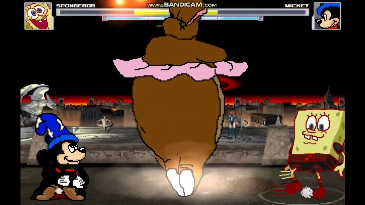 M U G E N Spongebob Vs Mickey Mouse Watch Mode Youtube