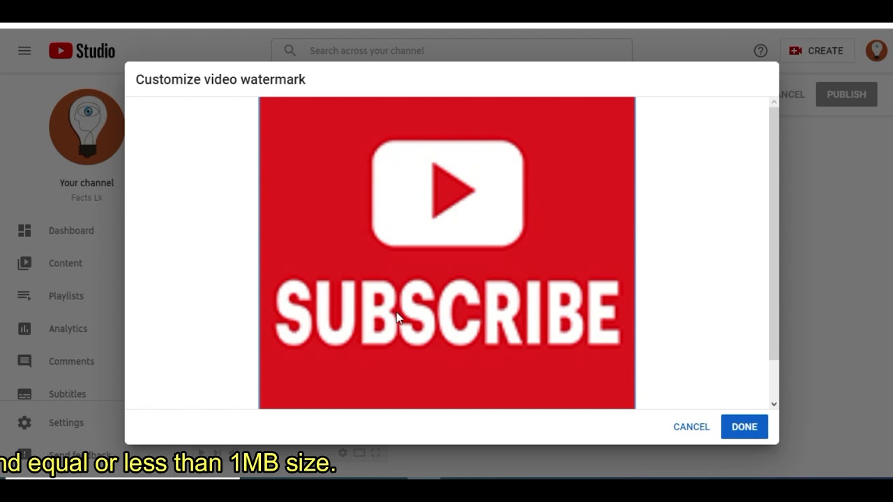 How To Make Youtube Watermark Subscribe Button Custom Branding