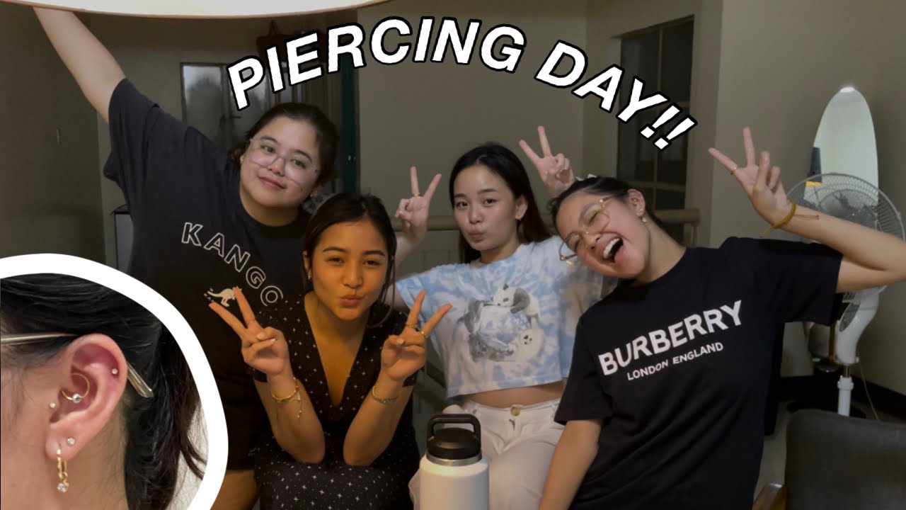 Vlogmas Day 10 New Piercings Secret Santa Rei Germar Youtube