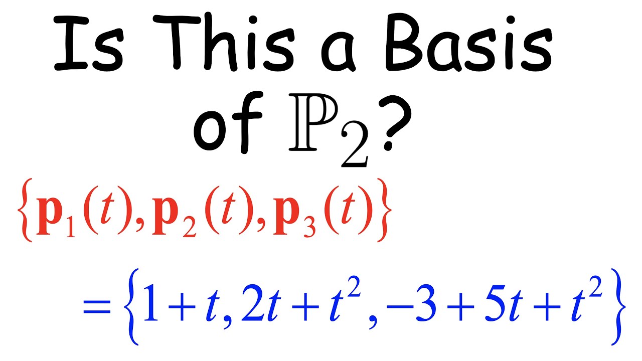 Vector Space Basis Example Vector Spaces Linear Algebra Part 5