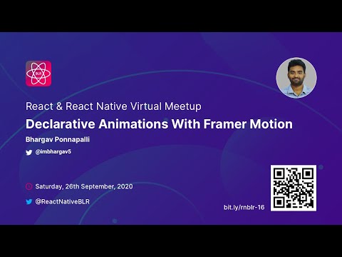 Declarative Animations In Framer Motion Bhargav Ponnapalli React