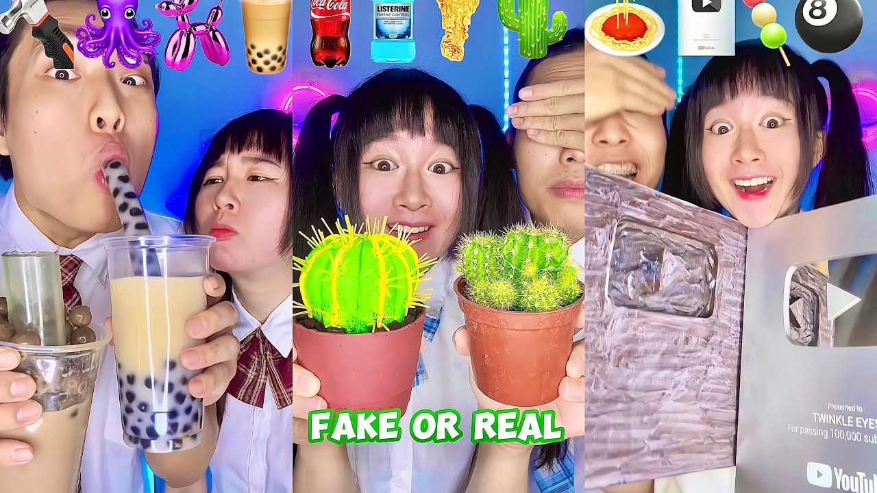 Random Emoji Food Challenge Asmr Compilation рџґµbubble Tea Part17 Youtube
