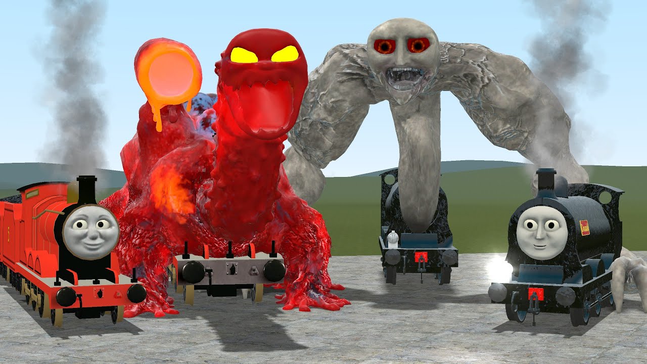 New Cursed Thomas Cursed Donald And James The Trains In Garry S Mod