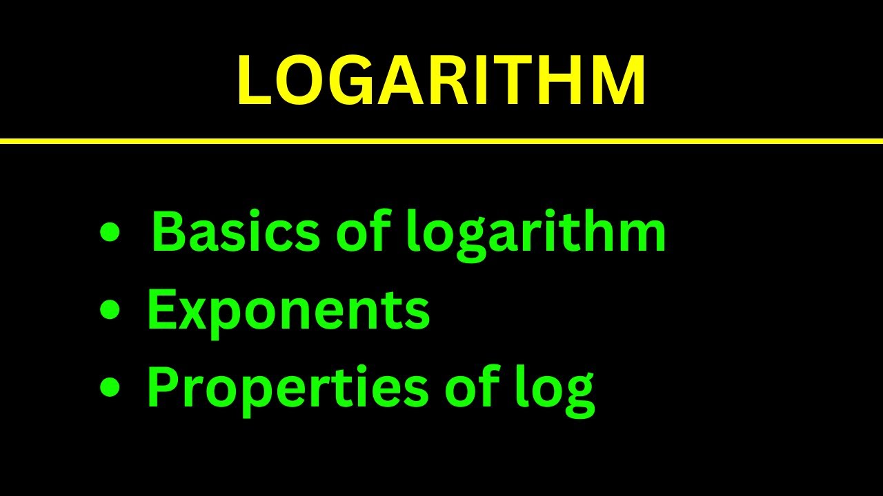 Logarithm Episode 1 Youtube