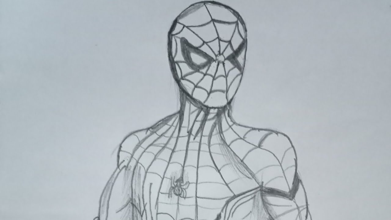 Spider Man Drawing Pencil Easy And Beautiful